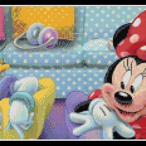 Minnie Mouse and Daisy Duck 3 Cross Stitch Pattern DIY Tale Heroes Kids ...