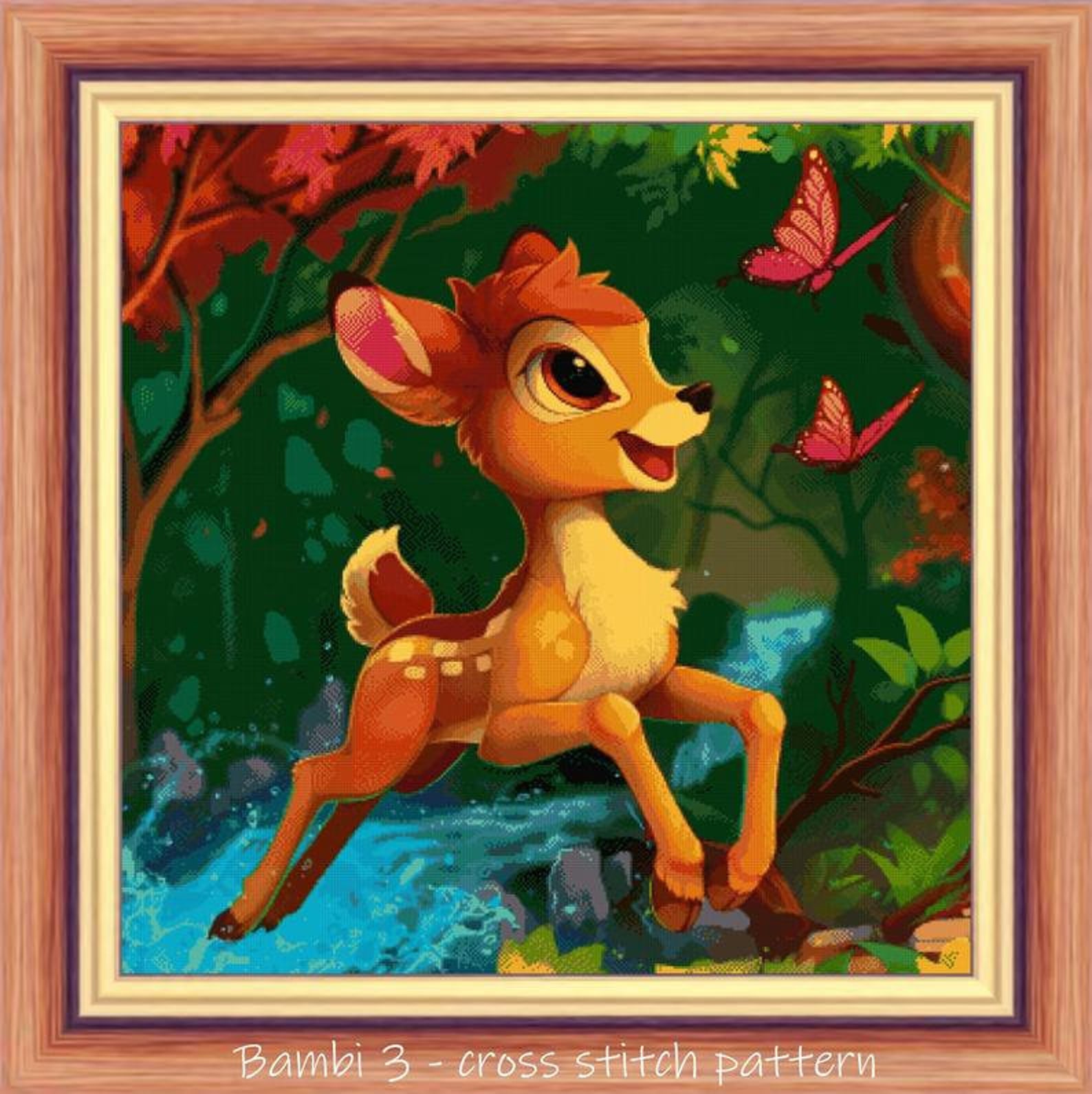 Bambi 3 Cross Stitch Pattern Bambi Cross Stitch Pattern Bambi Pattern ...