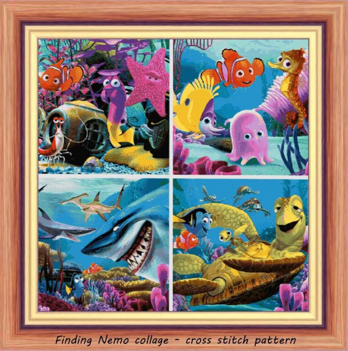 Finding Nemo Collage Cross Stitch Pattern Nemo Pattern Nemo - Etsy