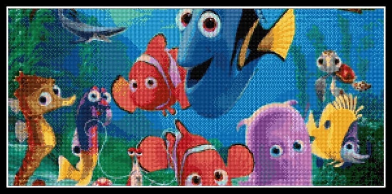 Finding Nemo 1 Cross Stitch Pattern Nemo Cross Stitch Kids - Etsy