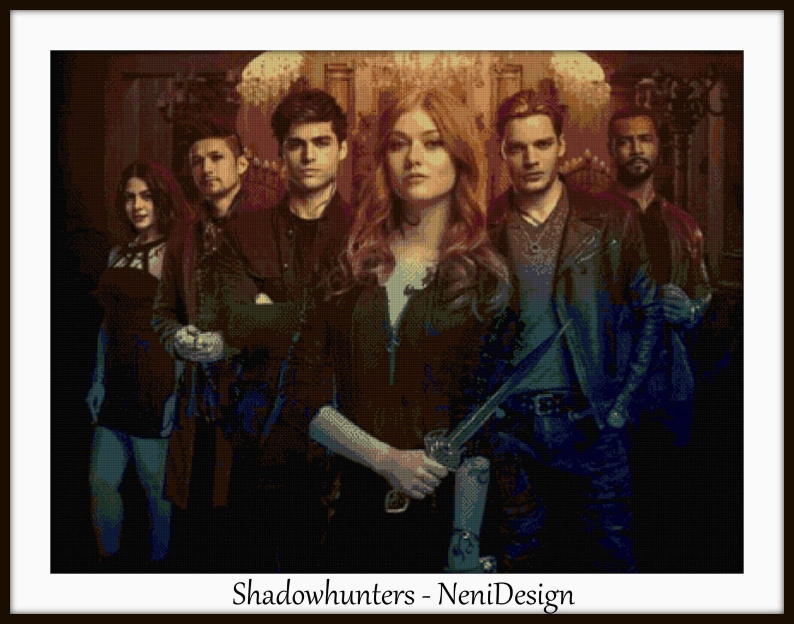 Shadowhunters Cross Stitch Pattern Shadowhunters Pattern - Etsy