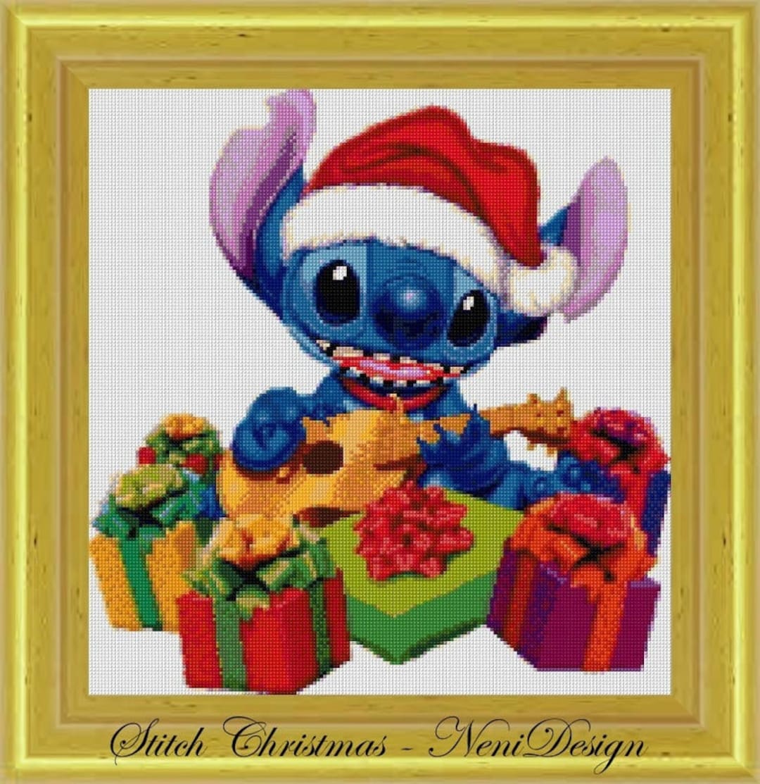 Stitch Christmas, Cross Stitch Pattern, Stitch Pattern, Lilo and Stitch ...
