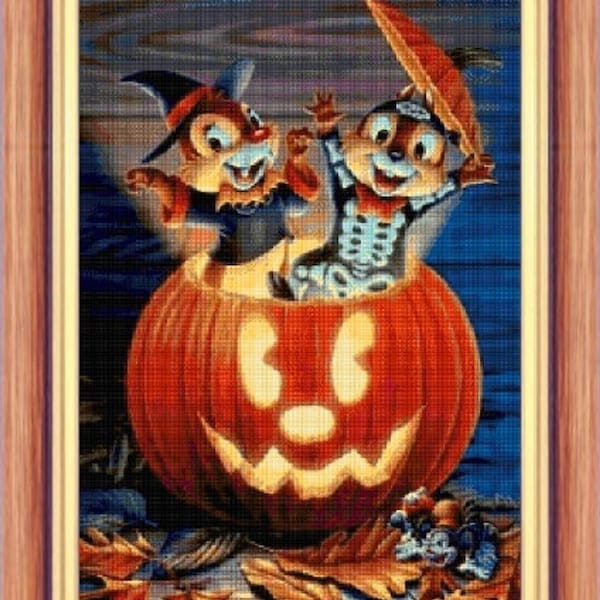 Chip and Dale Cross Stitch Pattern - Etsy