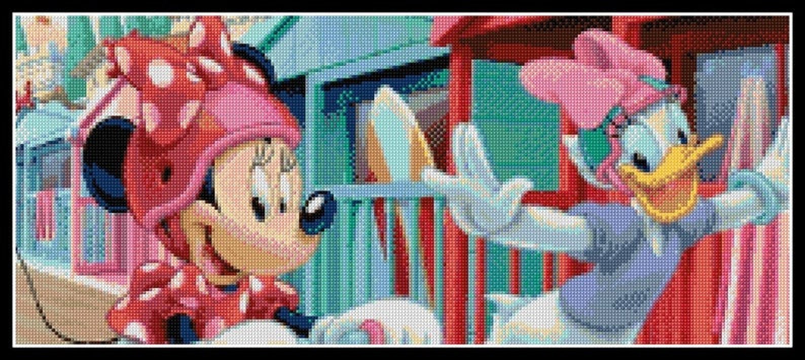 Minnie Mouse and Daisy Duck 1 Cross Stitch Pattern DIY Minnie - Etsy
