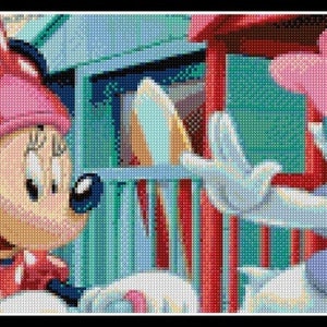 Minnie Mouse and Daisy Duck 1 Cross Stitch Pattern DIY Minnie Cross ...