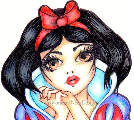 Snow White Pencil Drawing