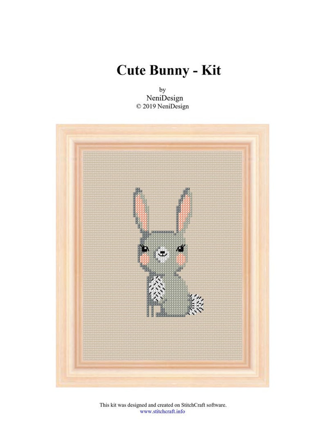 Cute Bunny Cross Stitch Pattern Cross Stitch Bunny Bunny - Etsy