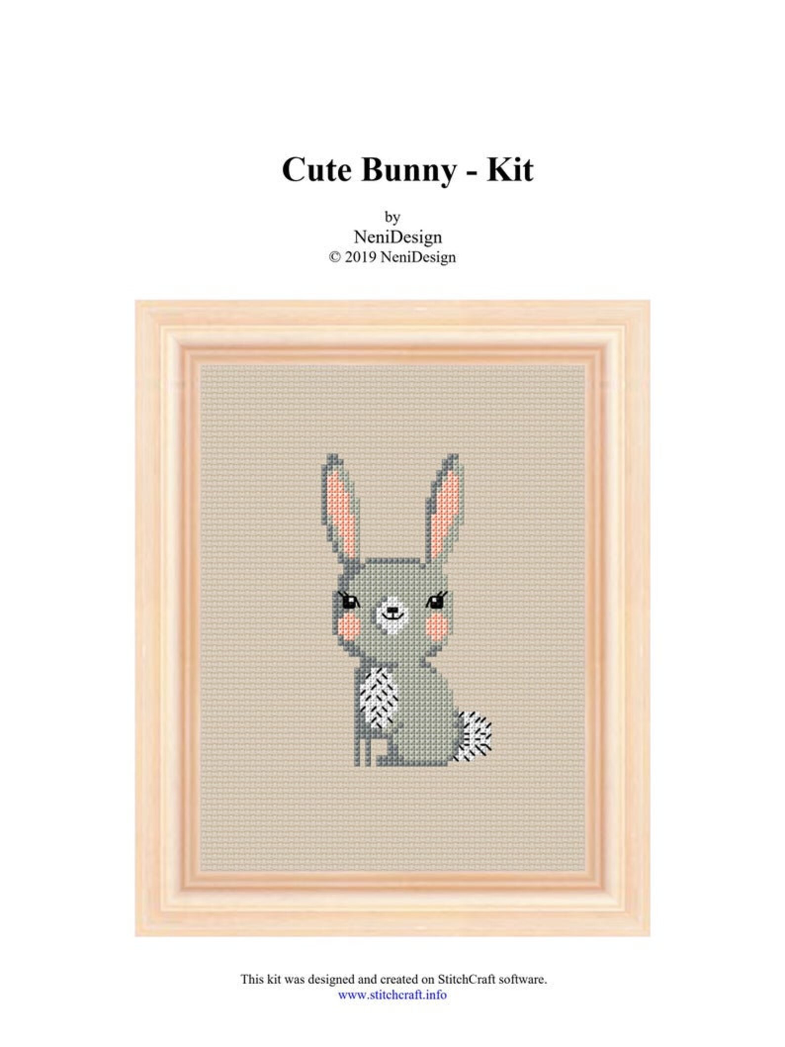 Cute Bunny Cross Stitch Pattern Cross Stitch Bunny Bunny - Etsy