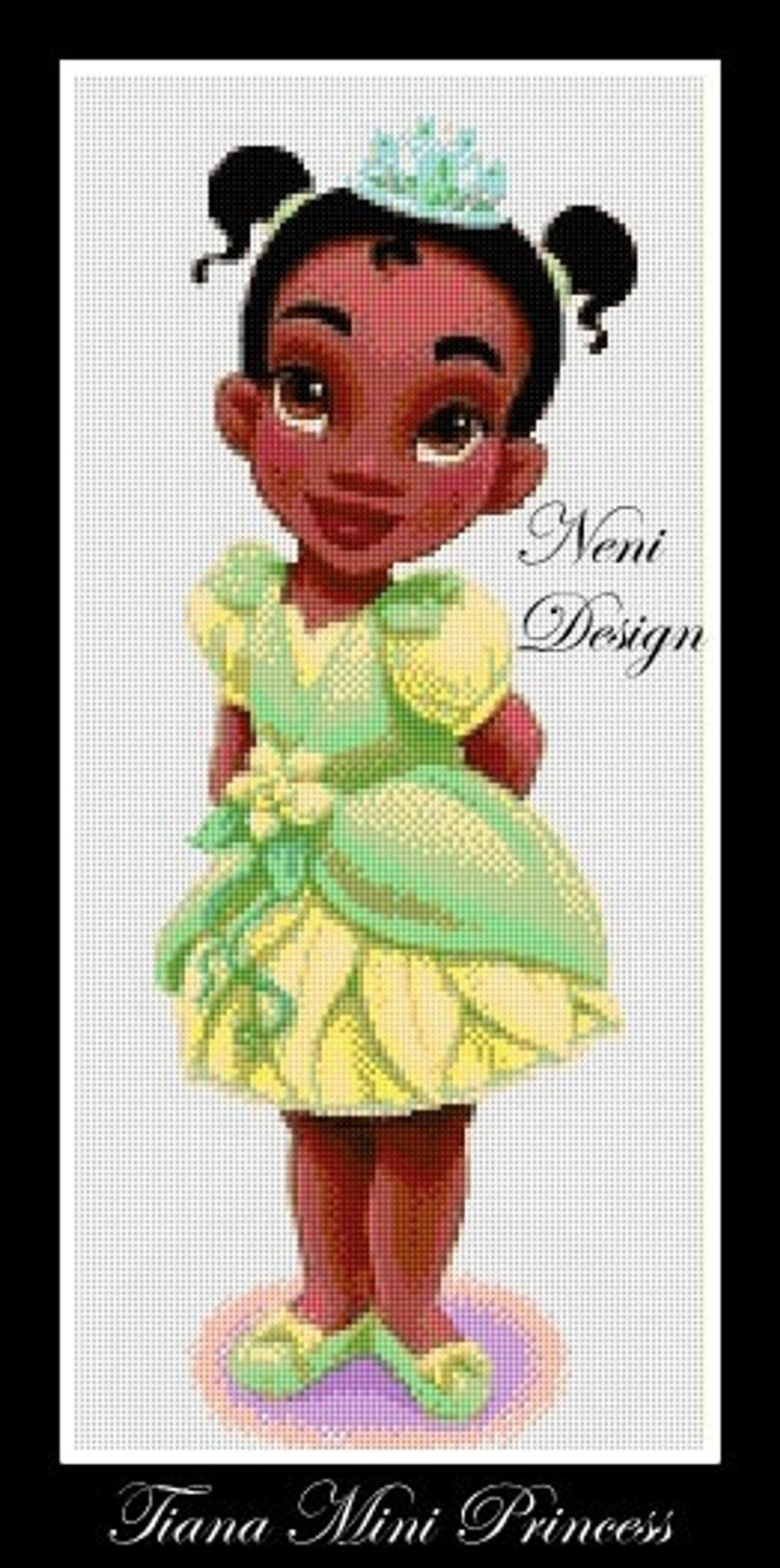 Tiana Mini Princess Cross Stitch Pattern (digital Download) - Etsy