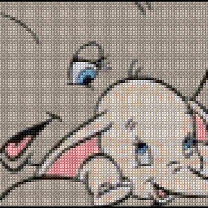 Dumbo 2 Cross Stitch Pattern Dumbo Pattern Dumbo Cross Stitch Kids Room ...