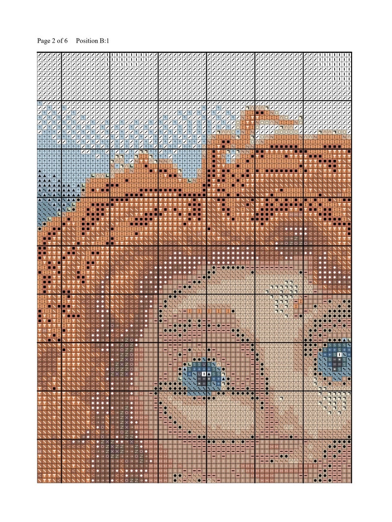 Merida Brave Portrait Cross Stitch Pattern DIY Merida Princess - Etsy