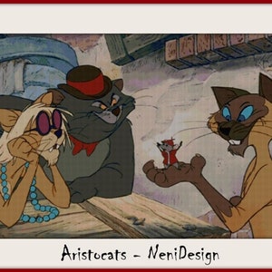 Aristocats Cross Stitch Pattern Aristocats Cross Stitch Aristocats ...