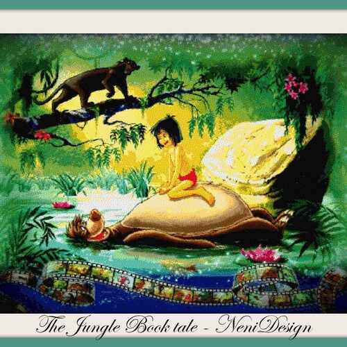 The Jungle Book Tale Cross Stitch Pattern the Jungle Book - Etsy