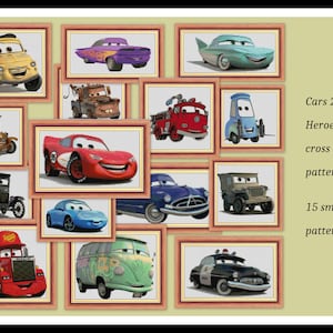 Cars 2 Doc Hudson Cross Stitch Pattern, Cross Stitch, Doc Hudson ...