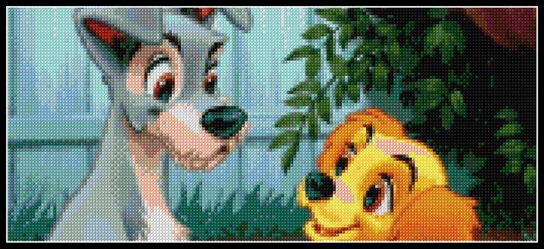 Lady and the Tramp 2 Cross Stitch Pattern Lady Pattern Lady - Etsy