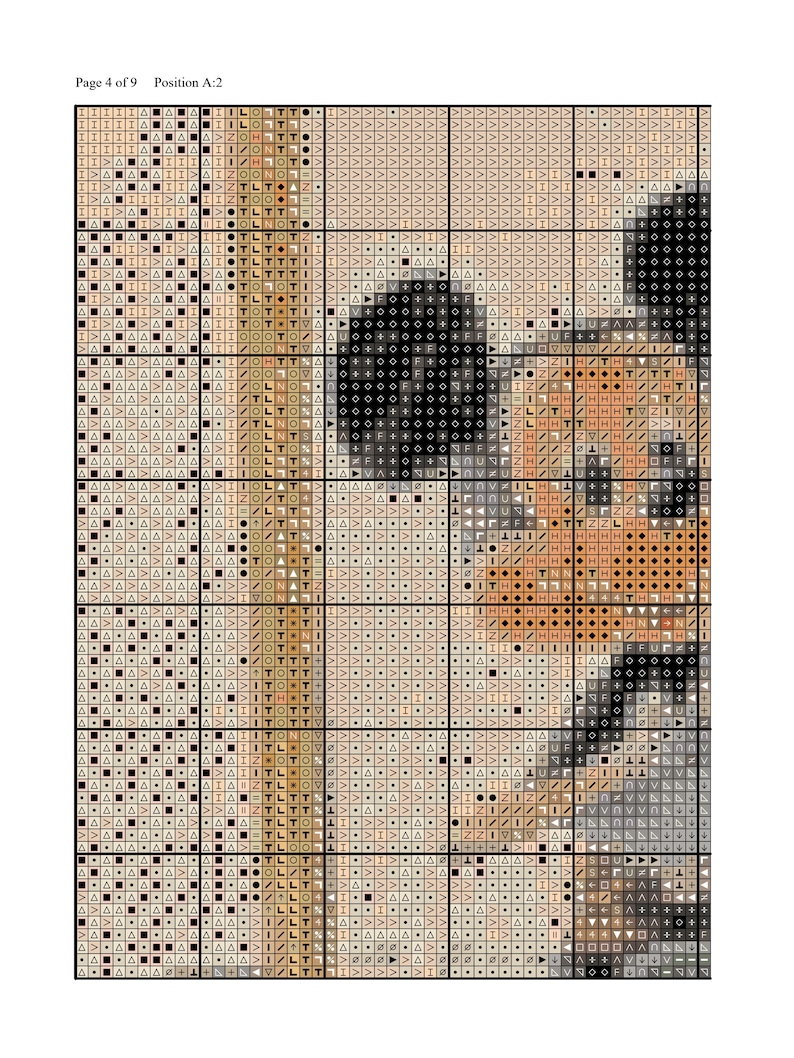 Mickey's Self Portrait Cross Stitch Pattern Mickey Cross - Etsy