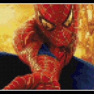 Spiderman 1 Cross Stitch Pattern Cross Stitch Spiderman Spiderman ...