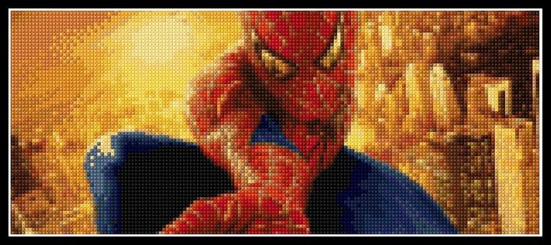 Spiderman 1 Cross Stitch Pattern Cross Stitch Spiderman - Etsy