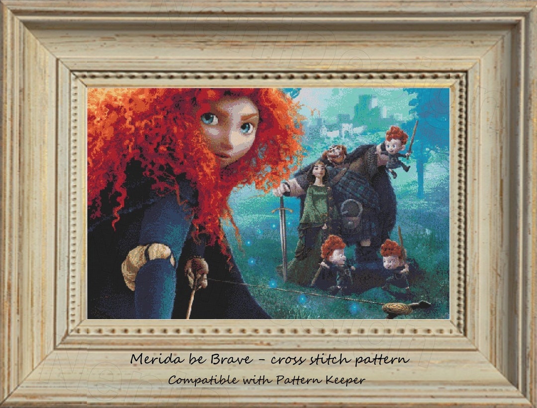 Merida 'brave' Cross Stitch Pattern, Movie Tale (digital Download) - Etsy