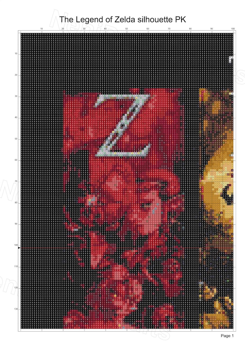 Zelda Silhouette Cross Stitch Pattern: Heroes, Kids Room Decor (PDF ...