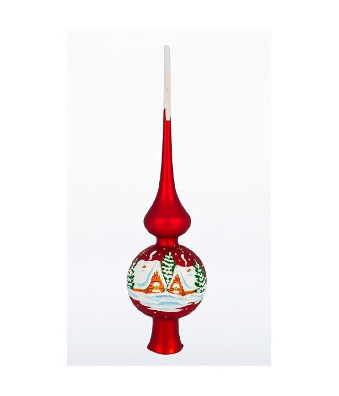 Glass Christmas Tree Topper, European Tree Ornament, Unique Vintage ...