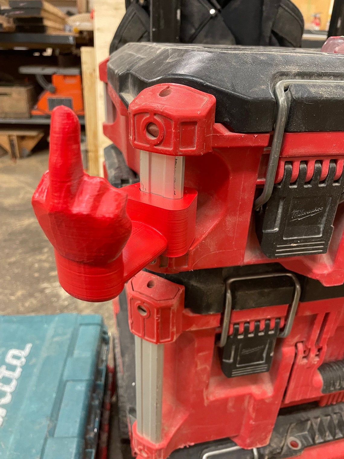 Milwaukee Packout Middle Finger Hanger .STL DOWNLOAD - Etsy