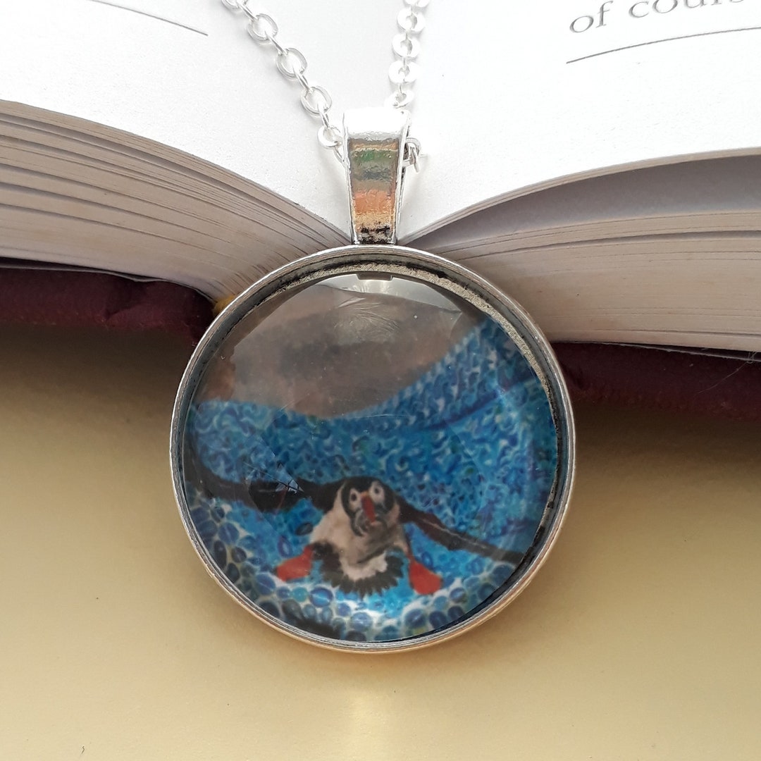 Puffin Charm Pendant, Unique Puffin Charm, Original Art Pendant, Bird ...