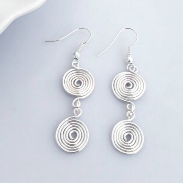Spiral Earrings - Etsy