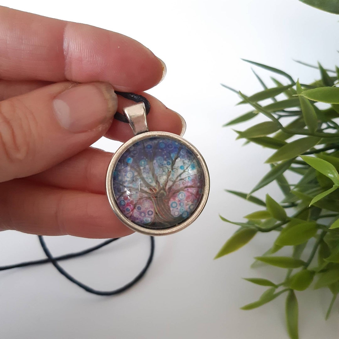 Tree of Life Charm Pendant, Unique Tree Charm, Original Art Pendant ...
