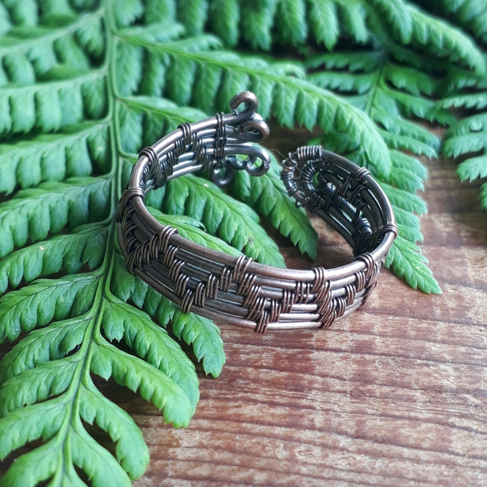 Adjustable Pinch Copper Wire Wrapped Ring, Rings for Men or Women - Etsy