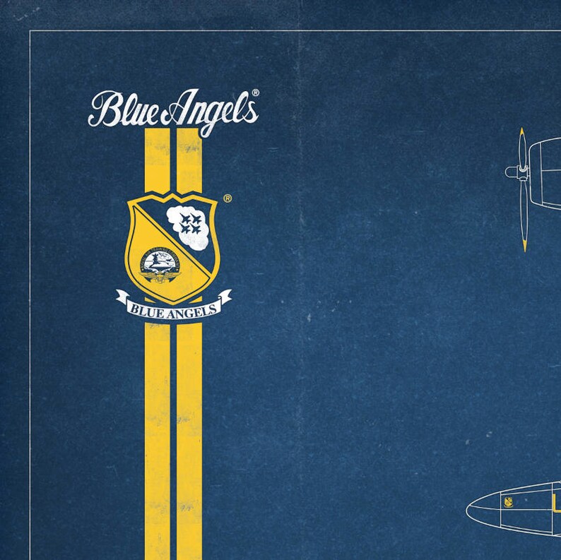 Blue Angels Chronology 70th Print - Blue Print - Limited Edition - Etsy