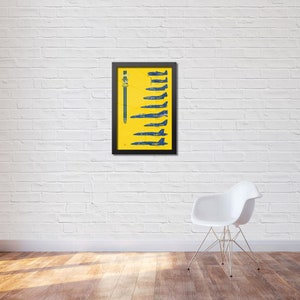 Blue Angels Chronology 75th Lithograph Print - Etsy
