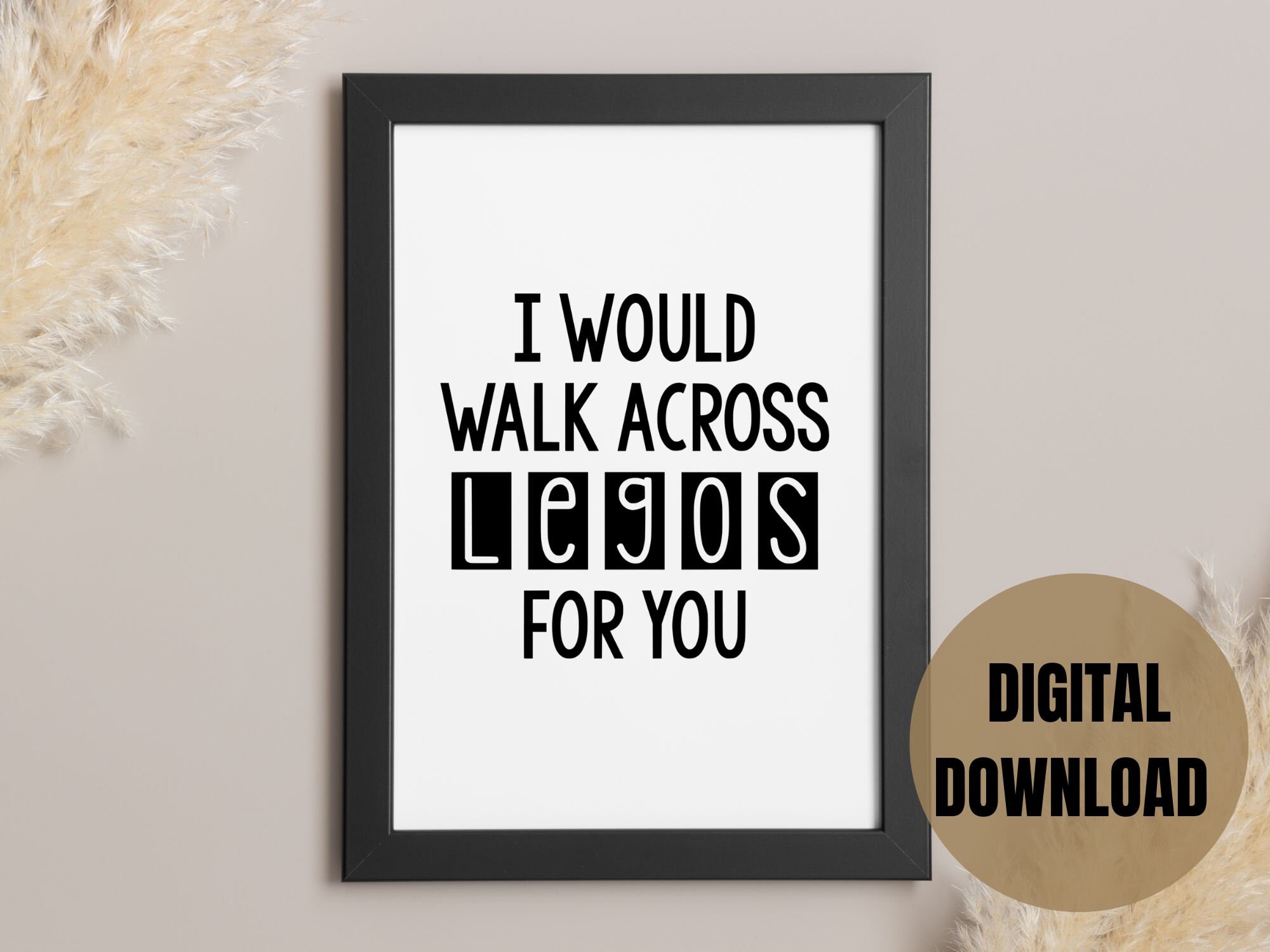 Walk Across Legos for You, Digital Print, Digital Download Art, Home ...