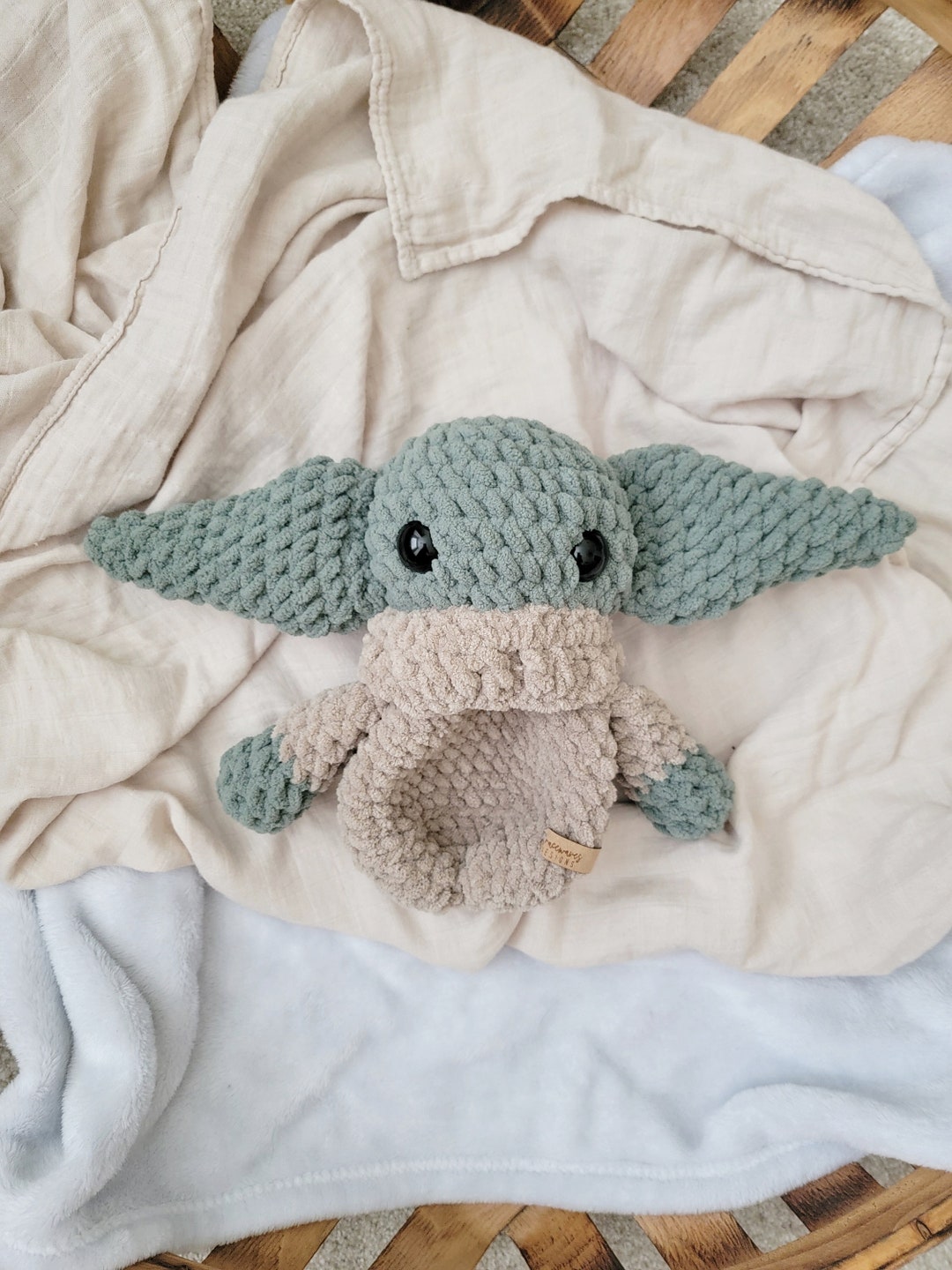 Baby Yoda Snuggler - Crochet Snuggler - Blanket Lovey - Amigurumi ...