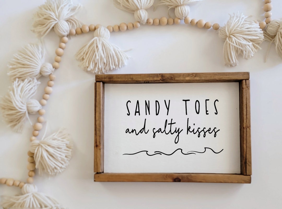 Sandy Toes - Beach Sign - Summer - Home Decor - Summer Decor - Vacation ...