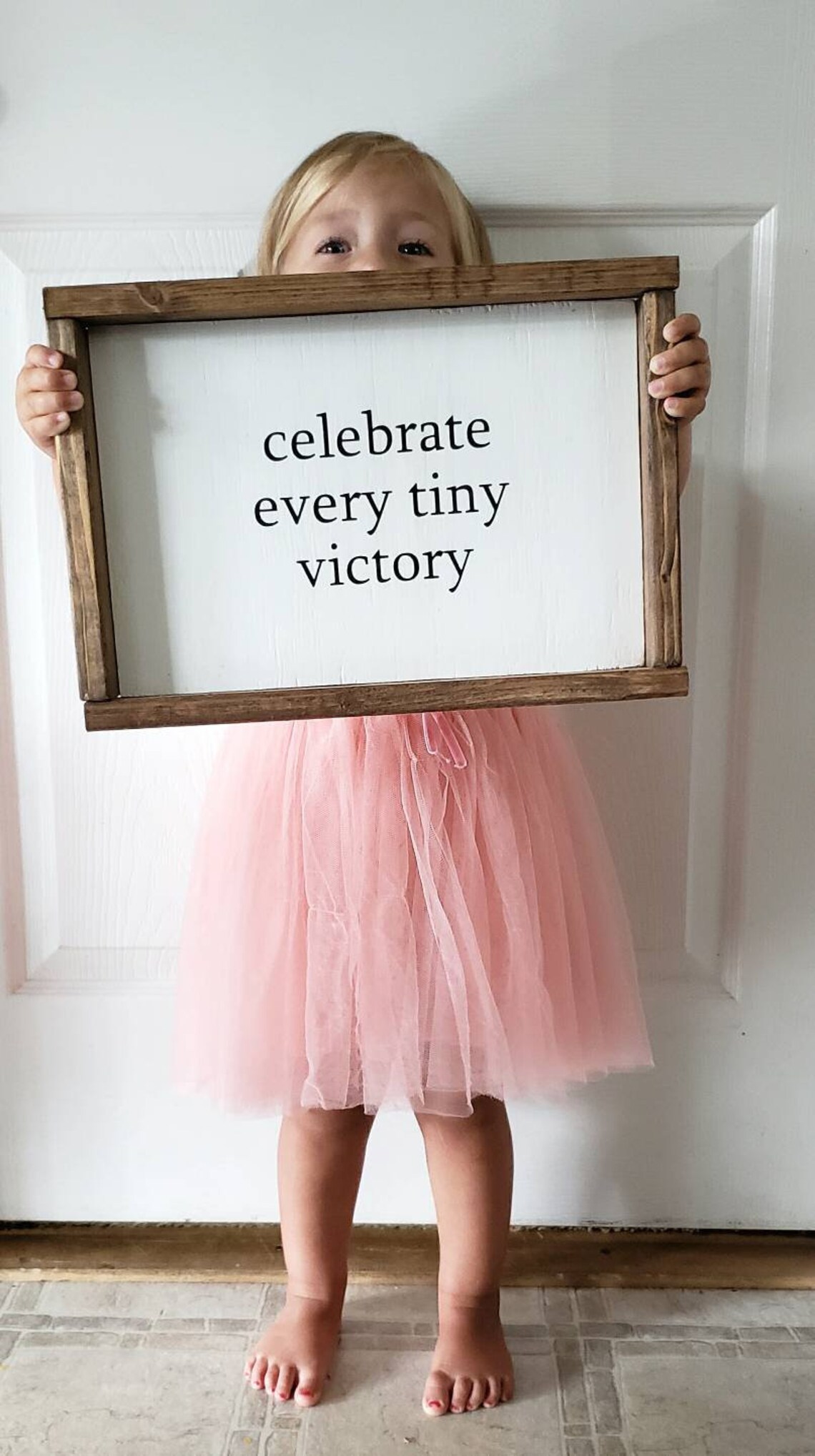 Celebrate Every Tiny Victory Farmhouse Wood Sign Wall | Etsy