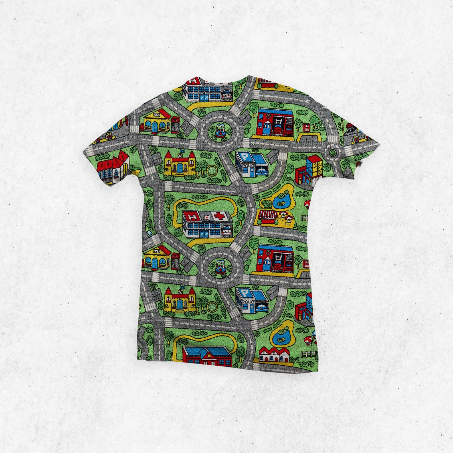 Track Carpet Nostalgia Play Rug Road Shirt - Funny Roads Childhood Cars ...