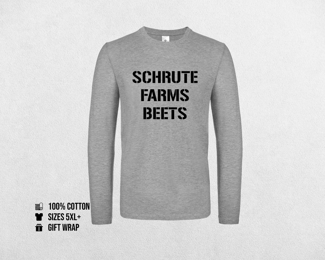 Schrute Farms Beets Iconic Longsleeve Shirt - the Office Dwight Costume ...