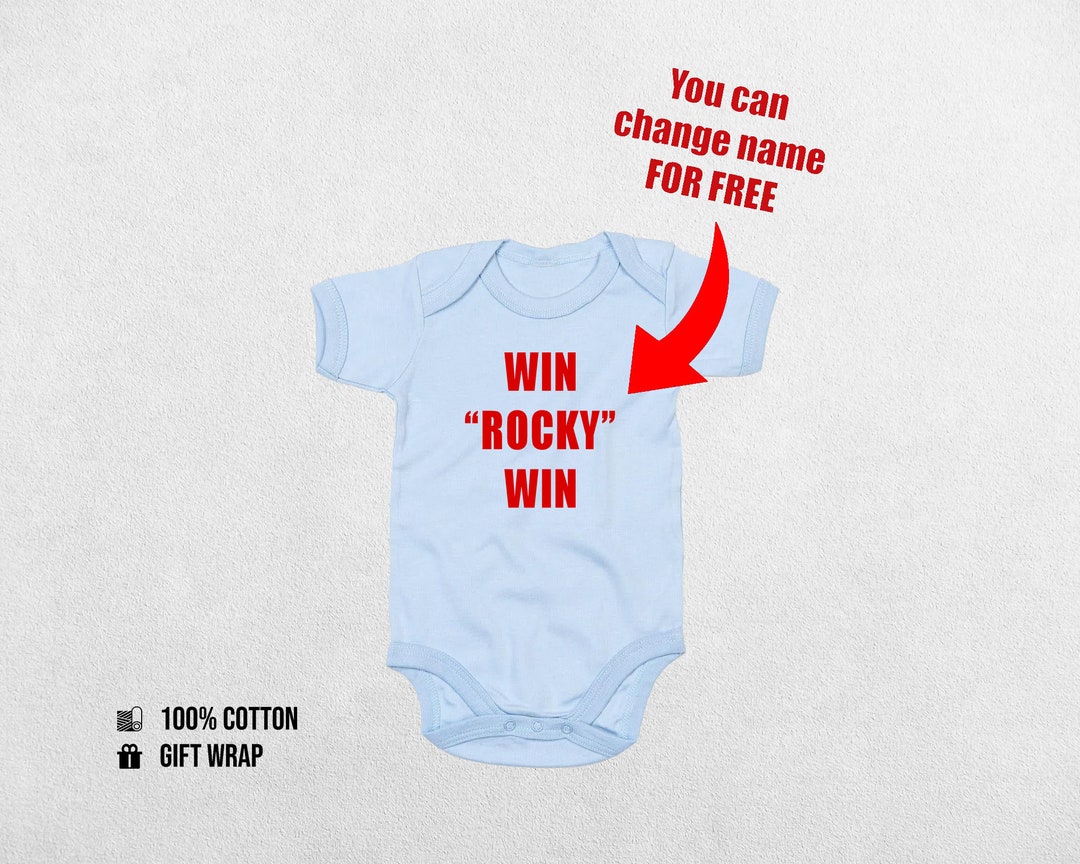 WIN ROCKY WIN Kid's Bodysuit - Iconic Movie Suit Sylvester Stallone ...