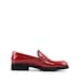 Shoeswingers Women Red Patent Leather Loafer With Commando Sole - Etsy