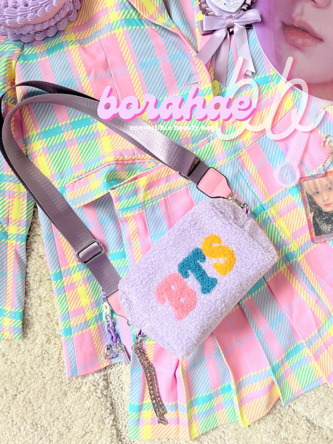 Borahae BB Convertible Beauty & Makeup Bag for BTS ARMY - Etsy