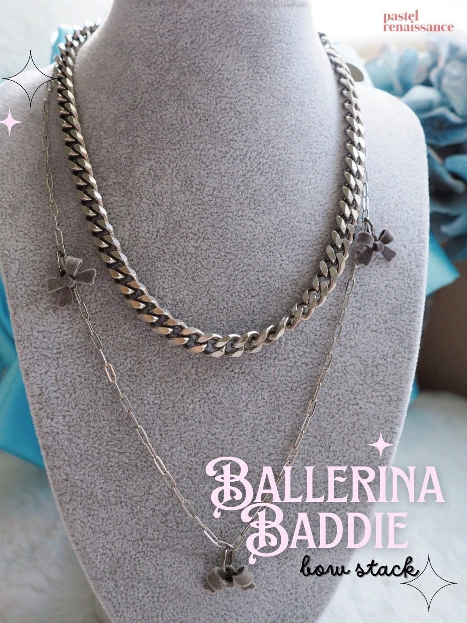 Everyday Chain + Ballerina Baddie Stack | Stainless Steel Choker ...