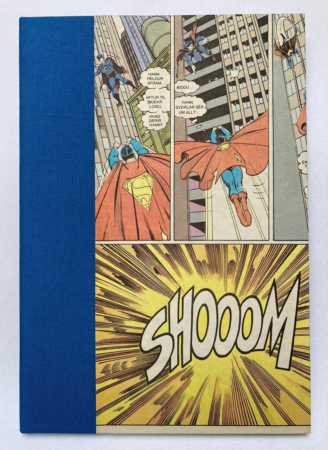 Icelandic Superman Comic Notebook - Etsy
