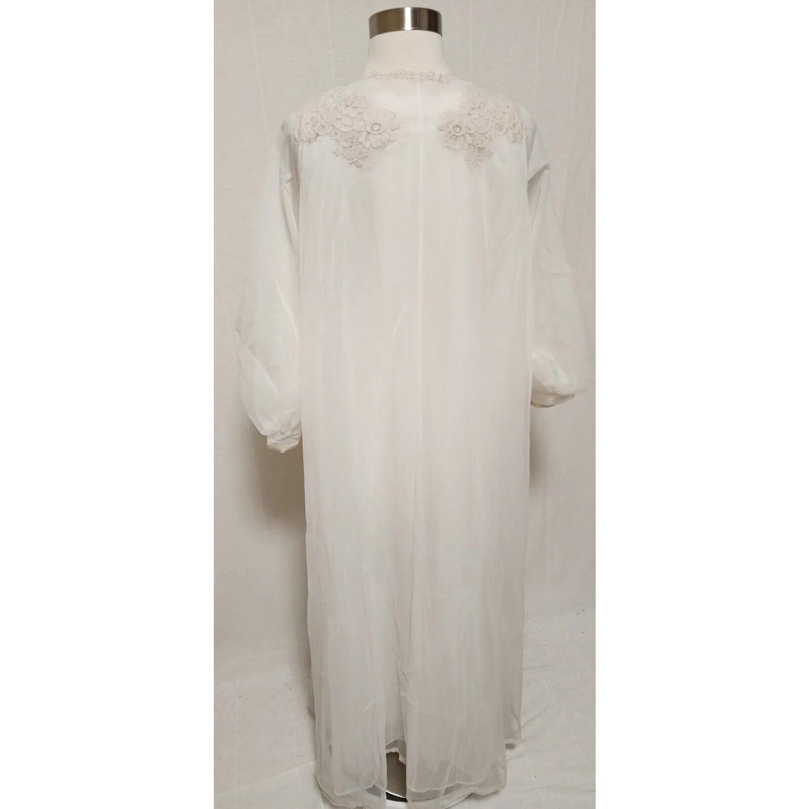 Vintage Gossard Artemis Peignoir Nightgown &robe Set Size Small White ...
