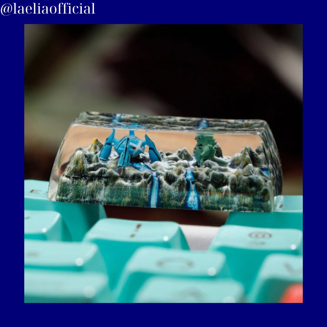 Custom Pokemon 2U Keycaps, Pokemon Keycaps Artisan Keycap Cute Keycap ...