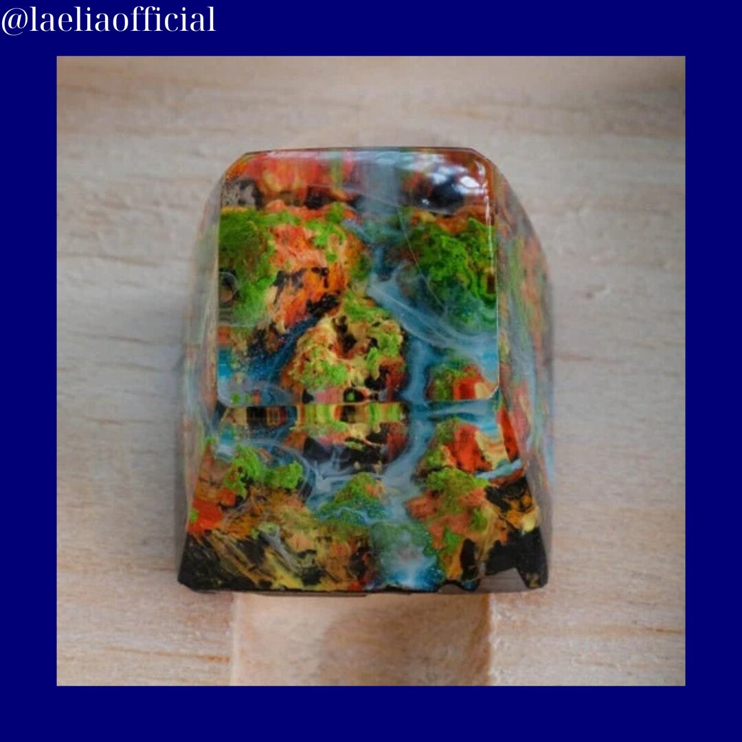 Mystery Forest Artisan Keycap, Custom Keycaps, Cherry MX Keycaps, Resin ...