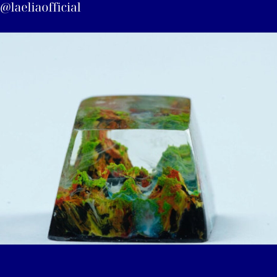 Mystery Forest Artisan Keycap, Custom Keycaps, Cherry MX Keycaps, Resin ...
