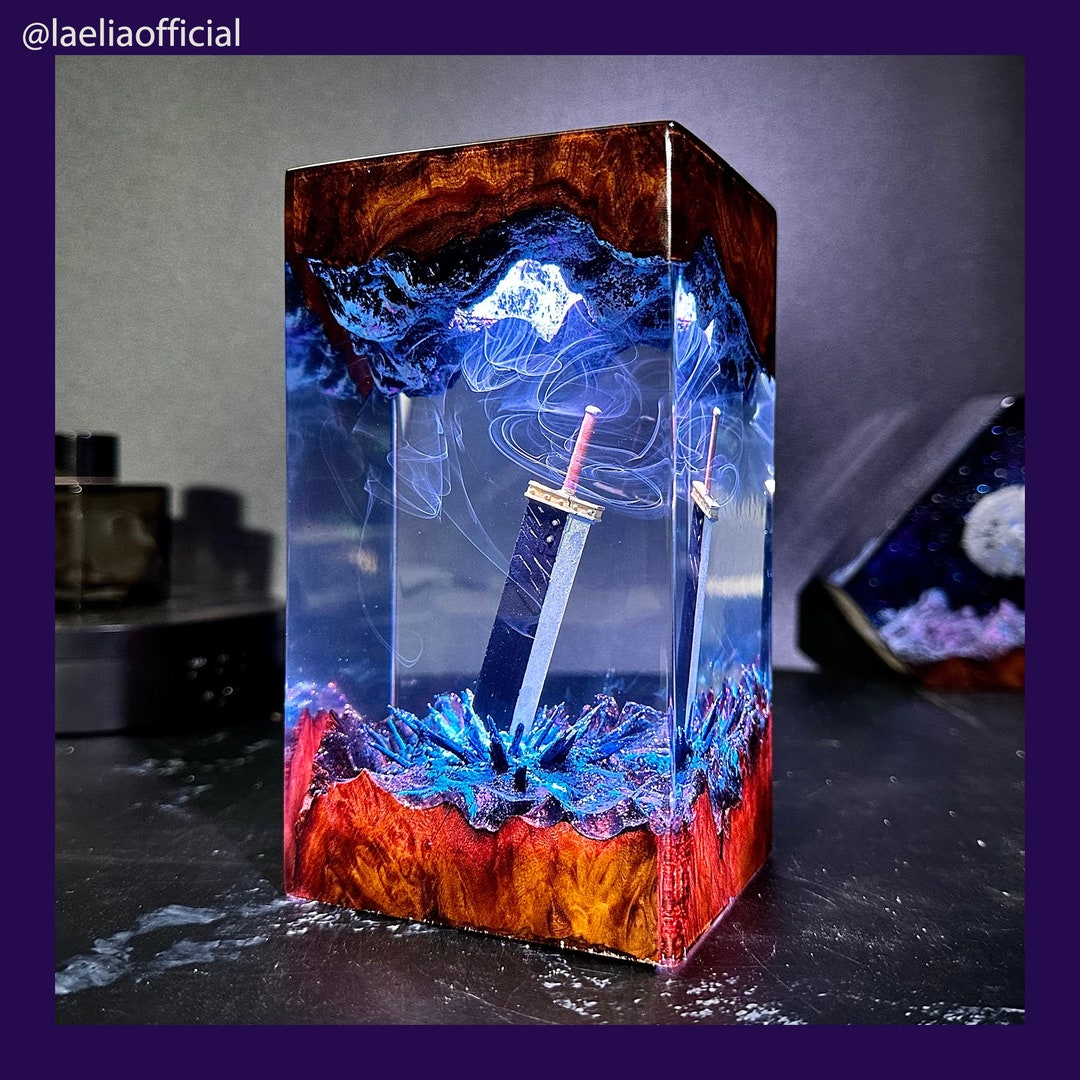 Buster Sword Desk Decor,diorama Resin Epoxy,handcrafted Decor,perfect ...