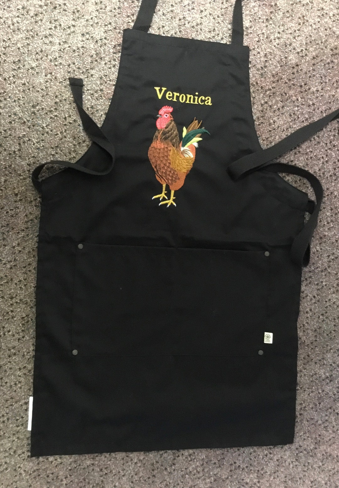 Personalized Embroidered Rooster Apron-mens Grilling-rooster Lover ...
