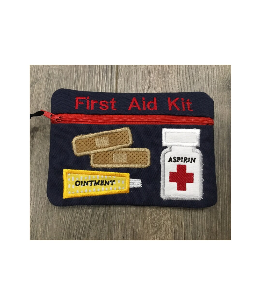 Handmade First Aid Travel Pouch: Duck Canvas Emergency Mini Bag - Etsy